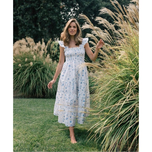 Hill House | Dresses | Nwt Hill House The Ellie Nap Prairie Smock Flutter Sleeves Aline Maxi ...
